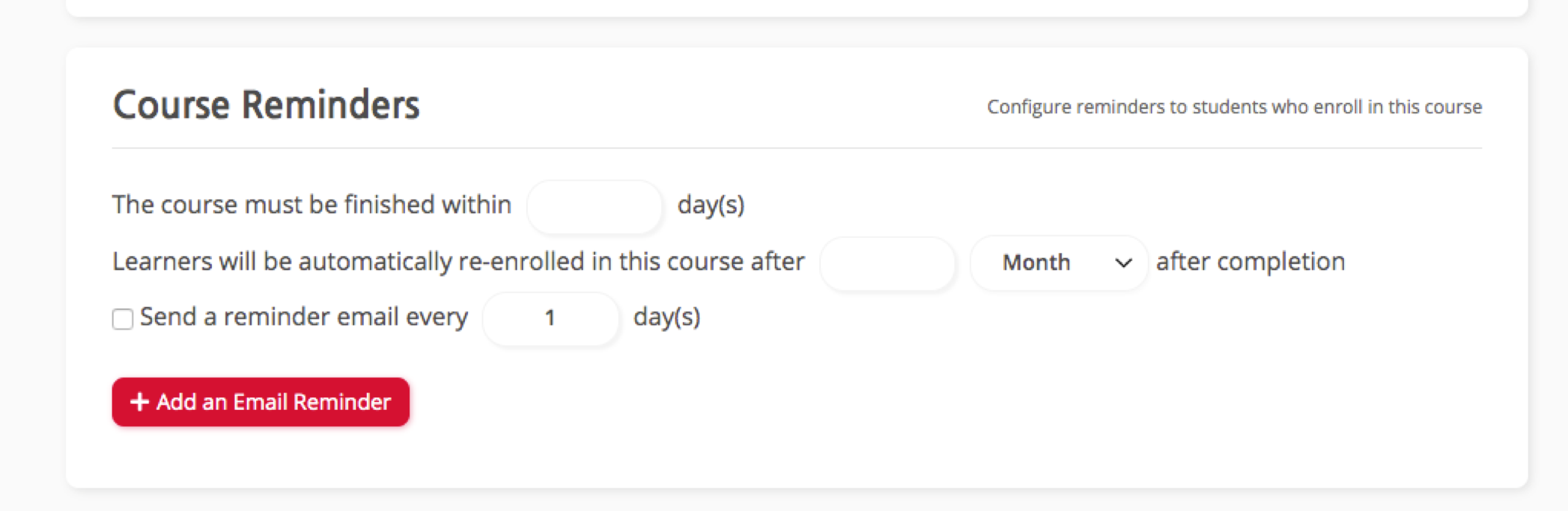 Set reminders to a compliance course | Triboo Customer Success Center