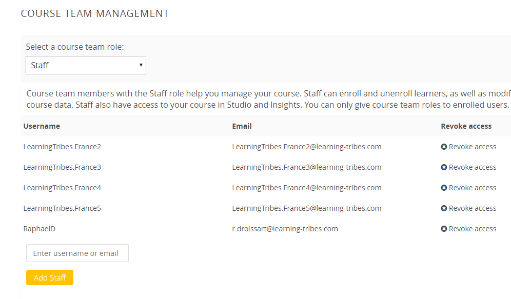 Adding Team Members to your Course | Triboo Customer Success Center