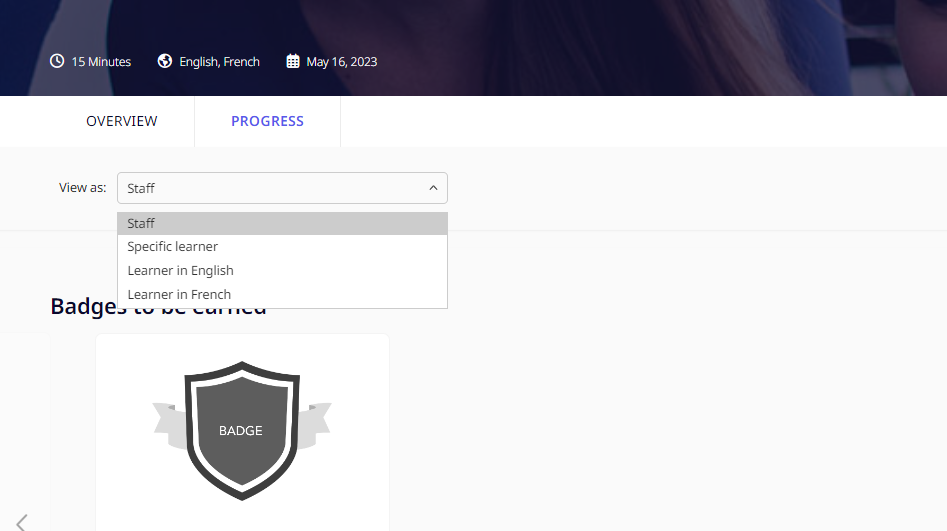 View a Learner’s Progress Page | Triboo Customer Success Center