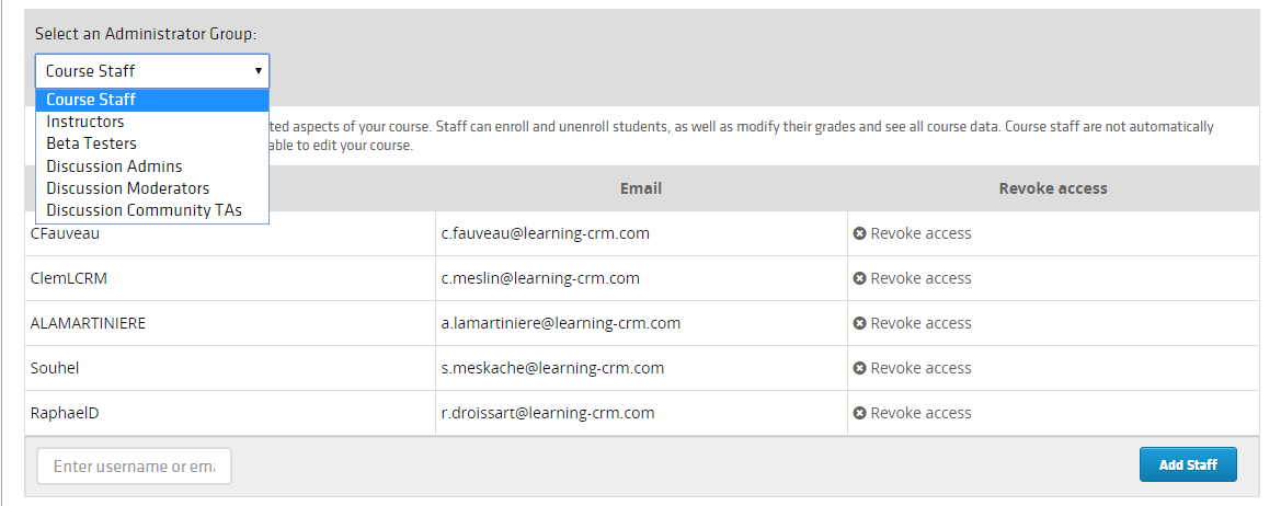 platform | course | instructor | membership | administration | list ...