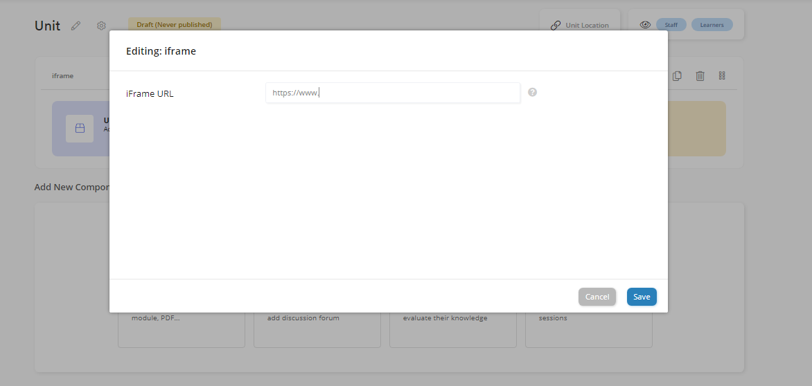 Iframe Component | Triboo Customer Success Center